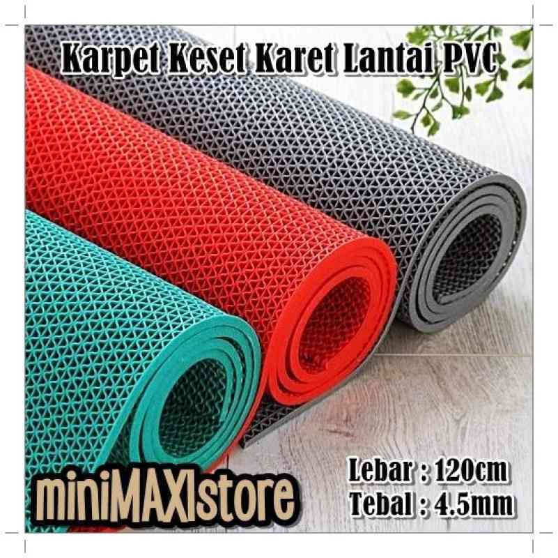 Promo Karpet Lantai Karet Pvc Anti Slip / Karpet Lantai Meteran Teras ...