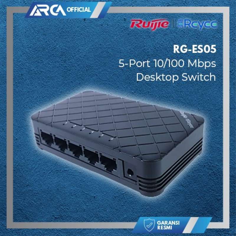 Promo Ruijie Reyee RG-ES05 5-Port 10/100 Mbps Unmanaged Switch Plastic Case Diskon 23% di Seller ...