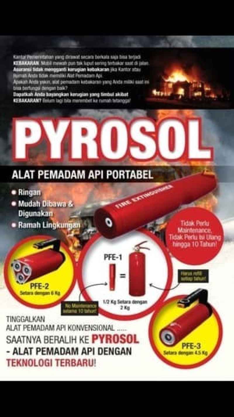 Promo Portable Fire Extinguisher Pyrosol PFE-1 Diskon 23% di Seller ...