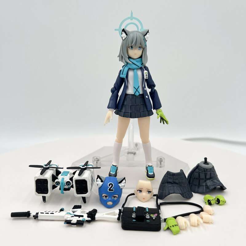 Promo 15cm Figma #567 Blue Archive Shiroko Anime Girl Figure Shiroko ...