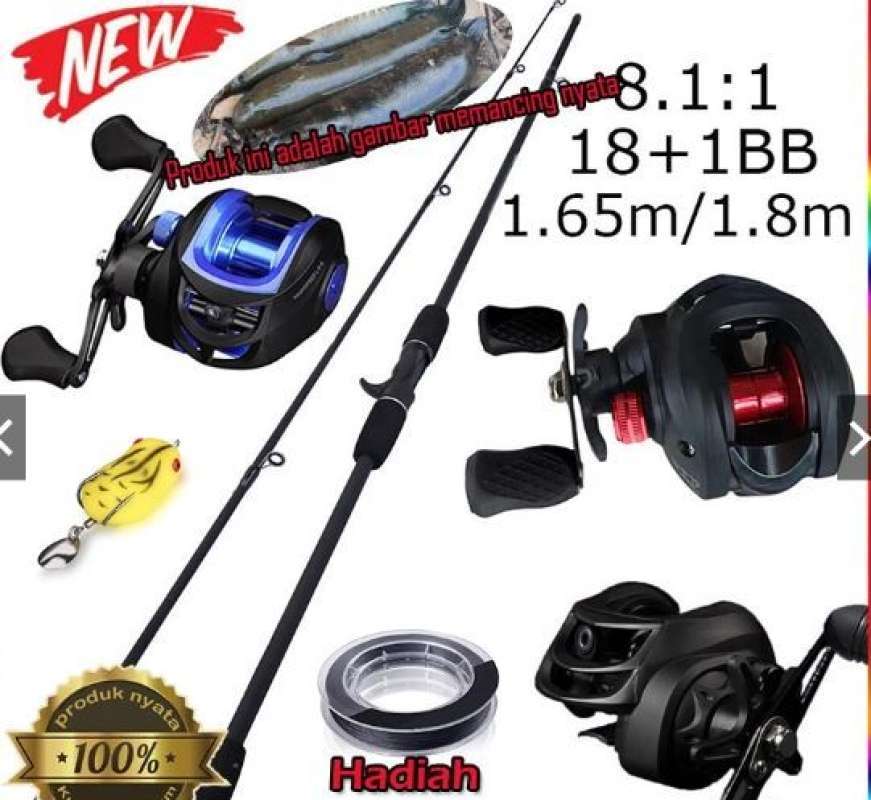 Promo Pancingan Set Lengkap Set Pancing Dengan Joran Casting Pancing ...