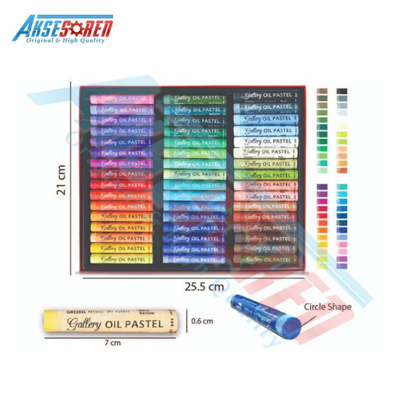 Jual Aksesoren Crayon Artists' Oil Pastel [grebel 130612/24/48 Warna ...