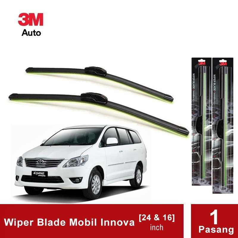 Promo 3m Wiper Frameless Mobil Toyota Innova - Ukuran 24 Dan 16 Inch ...