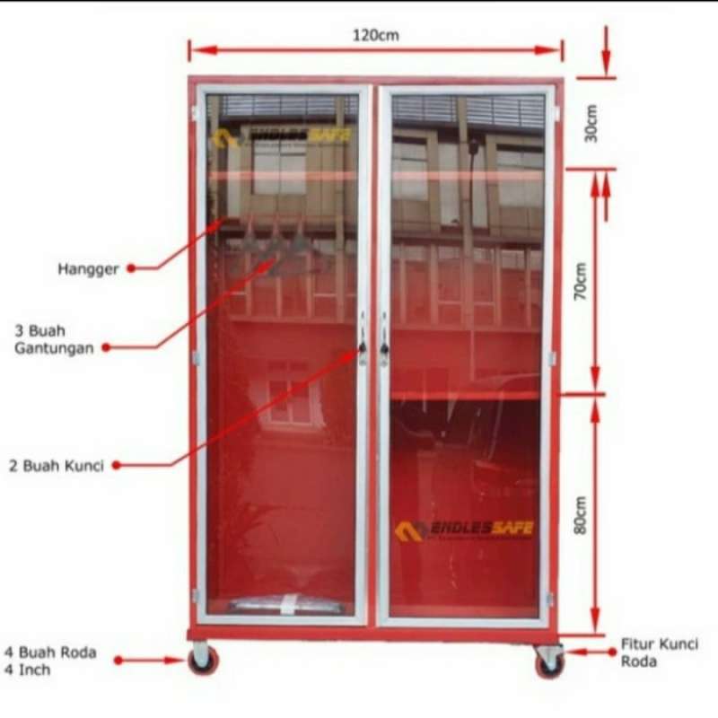 Promo Lemari Pemadam APD / Lemari Safety Pemadam / Fire Safety Cabinet ...