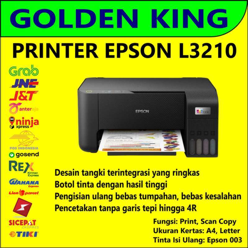 Promo PRINTER EPSON L3210 PRINT SCAN COPY INFUS TINTA BAWAAN 100% ...