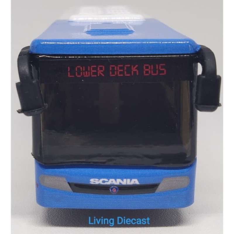 Jual Custome Repaint Diecast Bus Transjakarta - Lower Deck (blue Color ...