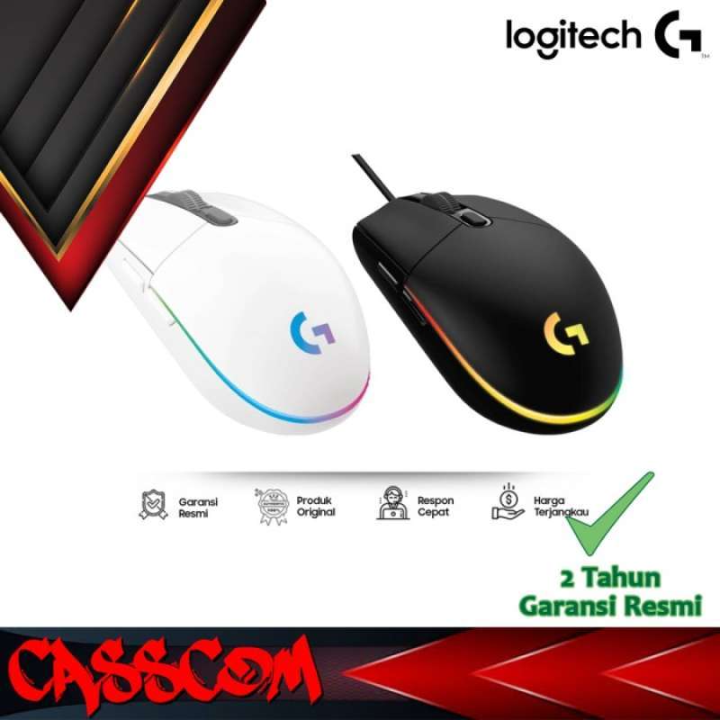 Promo Mouse Gaming Logitech G102 V2 Lightsync Rgb - White Diskon 23% di ...