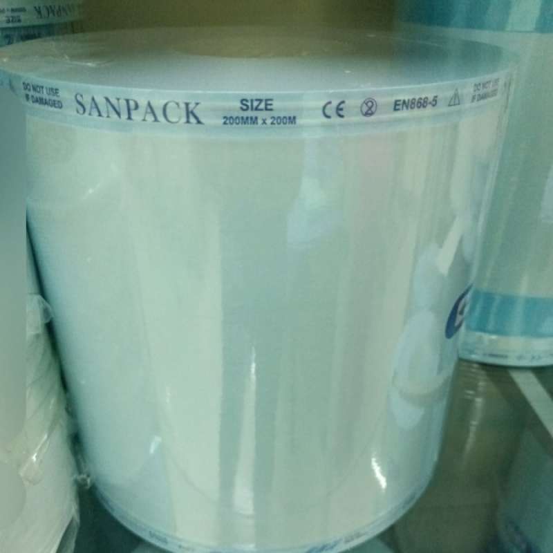 Promo Plastik Sterilisasi Sanpack Gulungan Roll Ukuran 200 Mm X 200 M ...