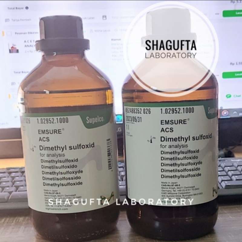 Promo Dimethyl Sulfoxide For Analysis (dmso), 1 Lt, Merck, 102952 ...