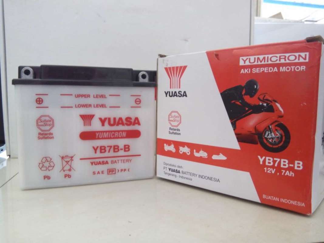 Promo Aki Motor Yuasa Yb7b-b Diskon 23% Di Seller Tokotomotif - Sonokwijenan, Kota Surabaya | Blibli