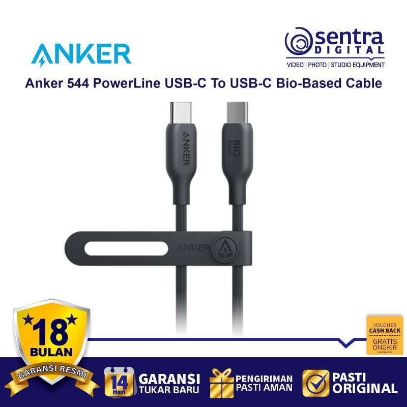 Promo Anker 544 Powerline Usb-c To Usb-c Bio-based Cable 3ft Black ...