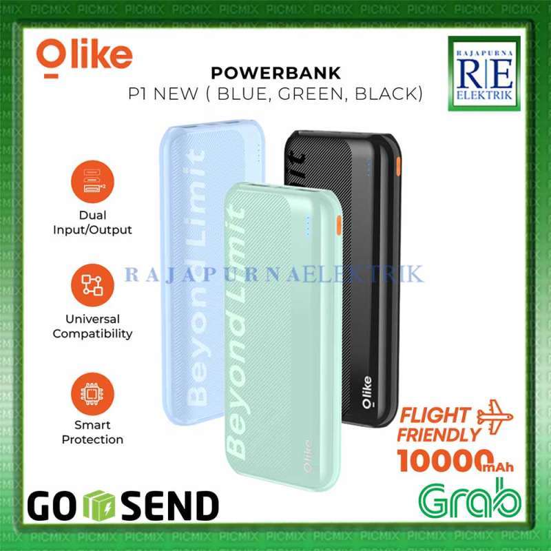 Jual Olike Powerbank P1 NEW 10000mAh 12W Dual Port USB ORIGINAL di ...