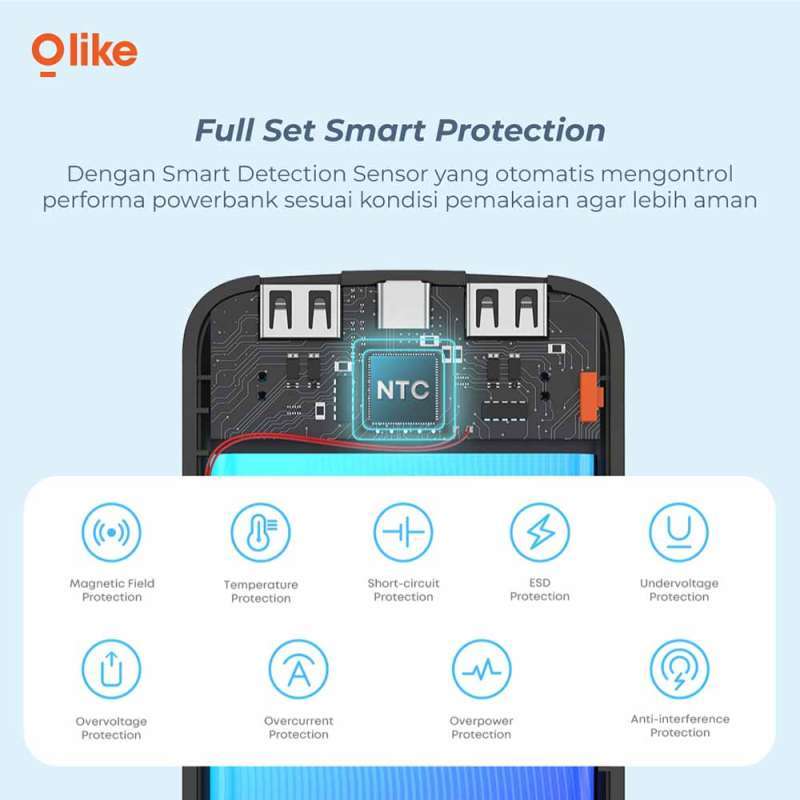 Jual Olike Powerbank P1 NEW 10000mAh 12W Dual Port USB ORIGINAL di ...
