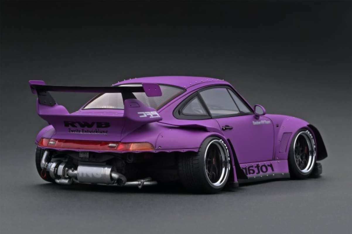 Promo 1/18 IGNITION IG MODEL PORSCHE 993 RWB ROTANA UNGU DIECAST NOT ...