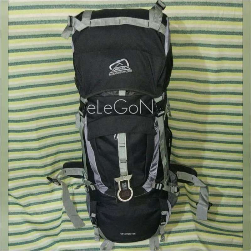 Jual Carrier Keril Tas Gunung Sioux 80 Liter Hitam Ori Not Eiger, Jws ...