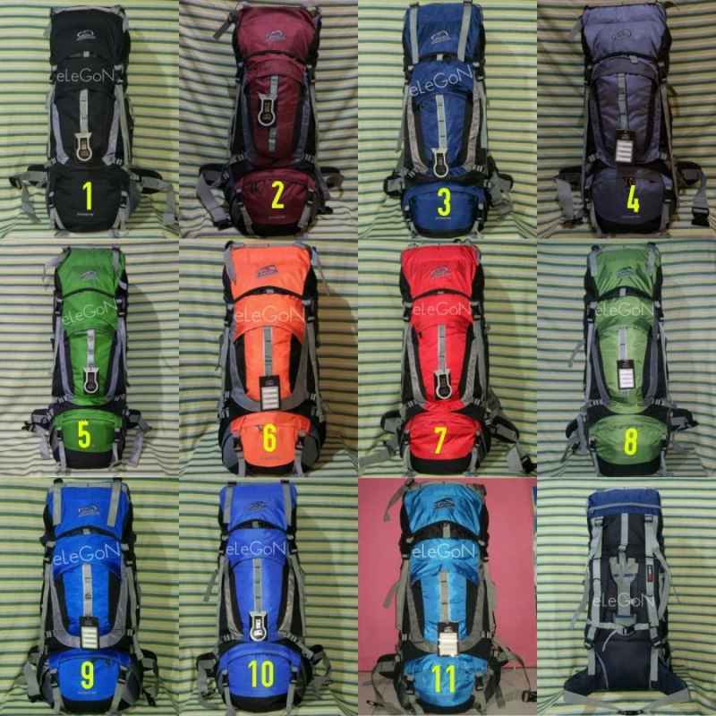 Jual Carrier Keril Tas Gunung Sioux 80 Liter Hitam Ori Not Eiger, Jws ...