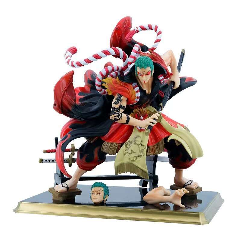 Promo Anime One Piece Roronoa Zoro Kabuki PVC Figure Figurine Toy Model ...