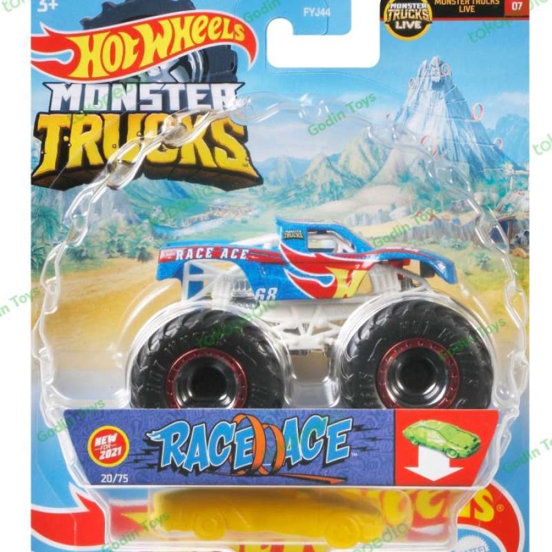 Promo Monster Trucks Race Ace Hot Wheels diecast truck Hotwheels Diskon ...