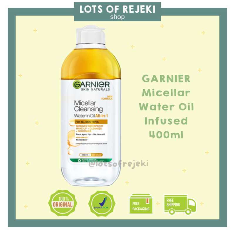 Promo Garnier Micellar Oil Infused Cleansing Water Biphase 400 Ml Diskon 23% di Seller Super ...