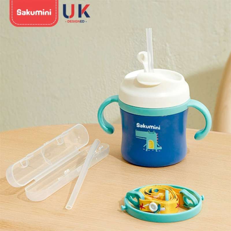 Promo Sakumini Botol Susu Stainless Steel Milk Cup Gelas Hisap Diskon ...