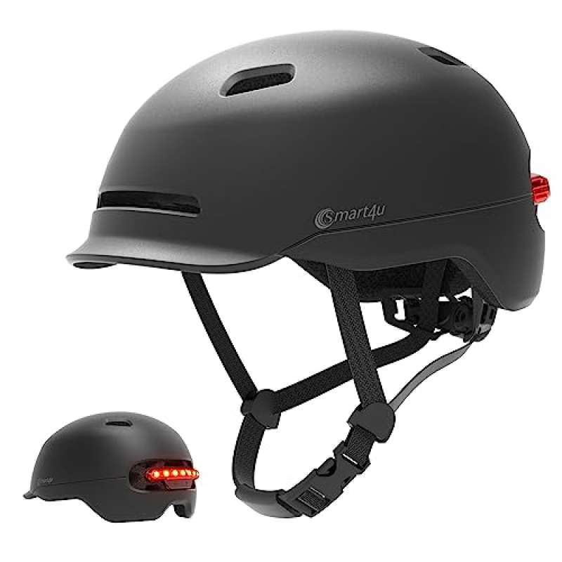 Jual Smart4u SH50 Adult Bike Helmet with LED Tail Light, Adult Bicycle ...