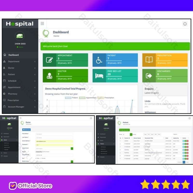 Promo APLIKASI RUMAH SAKIT KLINIK SIM RS MANAGEMENT PLUS WEB PHP CI ...