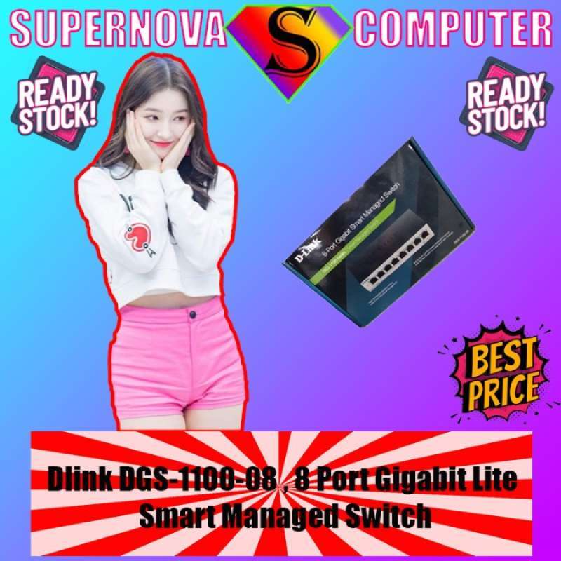 Promo Dlink Dgs-1100-08 , 8 Port Gigabit Lite Smart Managed Switch Diskon 23% Di Seller Silia ...