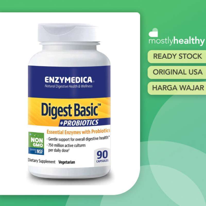 Promo Enzymedica Digest Basic + Probiotic / Probiotik , 90 Capsules Diskon 23% di Seller KSM ...