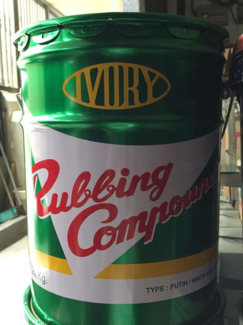 Promo Ivory Rubbing Compound White 20kg Ivory Kompon Putih ( Halus ...