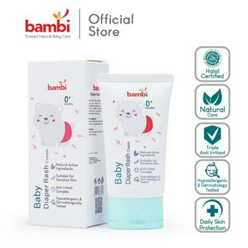 Promo BAMBI BABY DIAPERS RASH CREAM 50ML Diskon 23% di Seller Zulmi ...