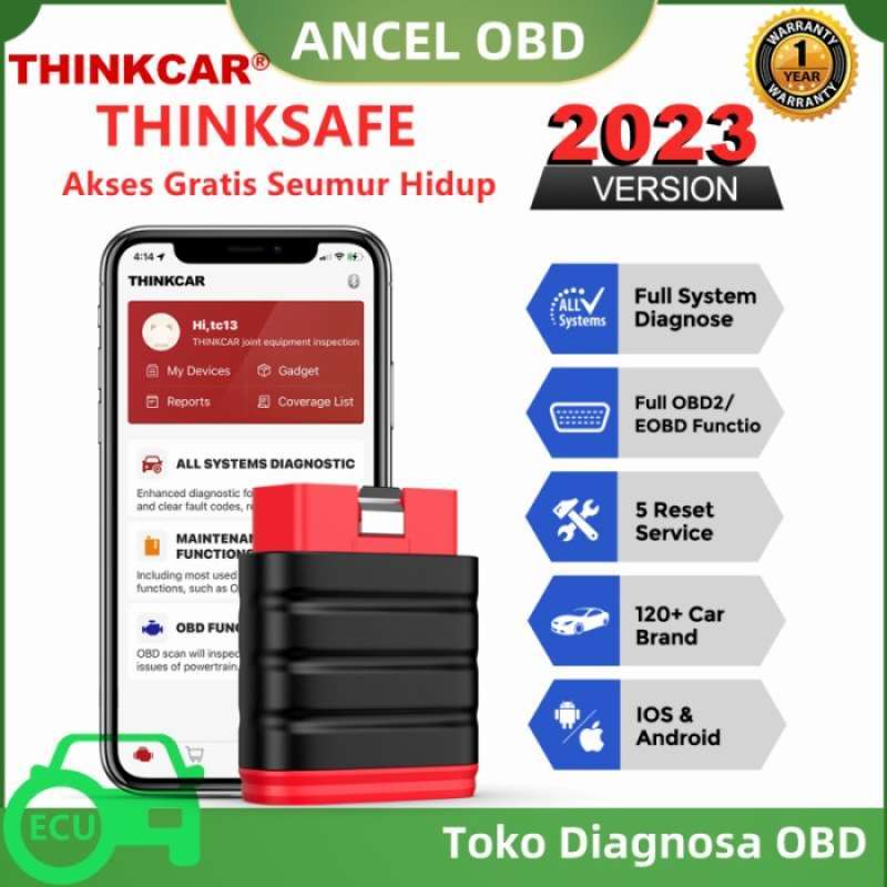 Promo 【Bahasa Indonesia】Thinkcar Thinksafe Jobd/Eobd/Obd2 Scanner Mobil Diskon 23% di Seller ...