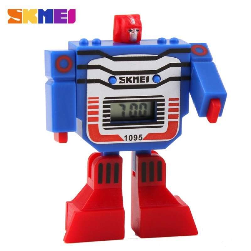 Jual Jam Tangan Anak Skmei 1095 Digital Led Original Transformer Robot ...
