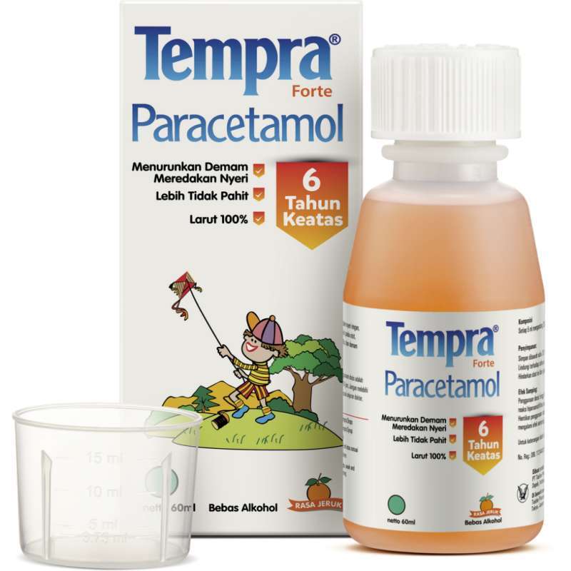 Jual TEMPRA SIRUP & TEMPRA FORTE SIRUP - Obat Demam Penurun Panas Anak ...