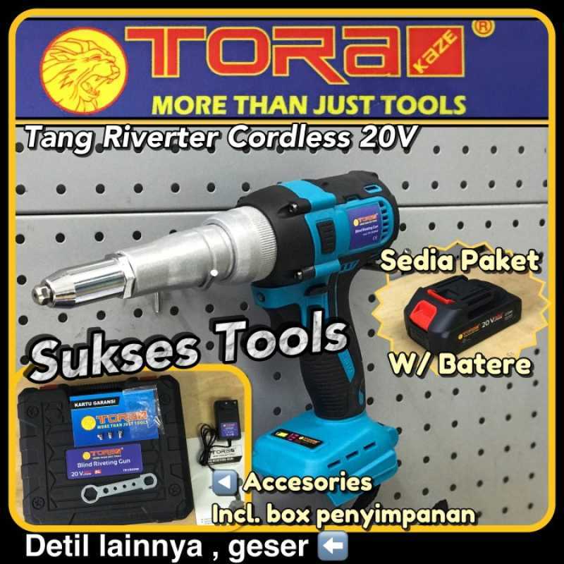 Promo Cordless Rivet Gun Tora Tang Rivet Baterai LXT 20 V Cordless ...