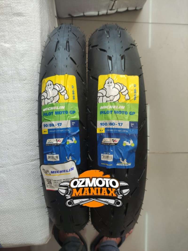 Promo Paket Ban Michelin Pilot Motogp 90/80-17 & 100/80-17 (soft ...