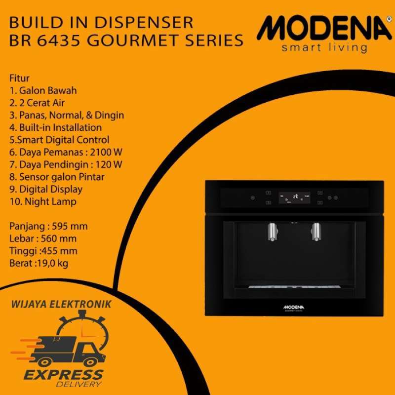 Promo Build In Dispenser Modena Br6435 Dispenser Galon Bawah Modena Br ...