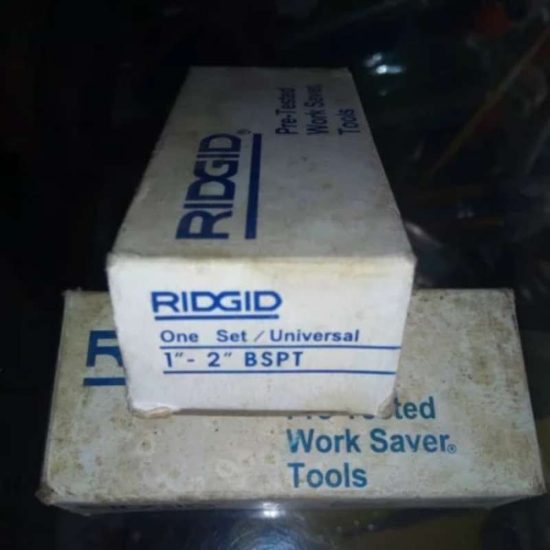 Promo Mata Senai RIDGID One Set Universal 1 - 2 Inch BSPT Drat Pipa ...