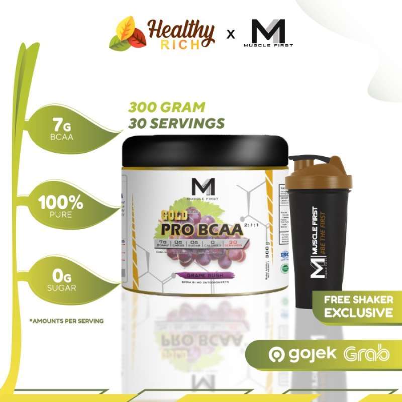 Promo M1 MUSCLE FIRST Pro Gold BCAA 300gr mempertahankan dan memulihkan ...