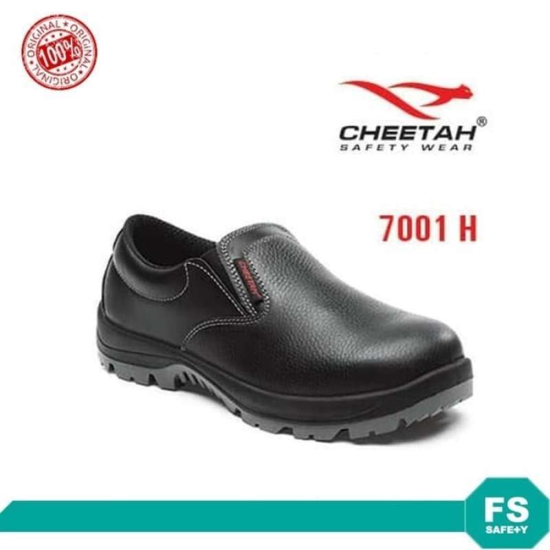 Promo Sepatu Safety Cheetah 7001h 7001 H Safety Shoes Kulit Asli Diskon ...