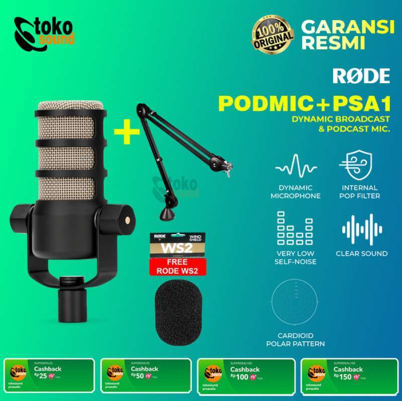 Jual Rode Podmic Arm Stand Original Murah - Harga Diskon Mei 2024 | Blibli.com