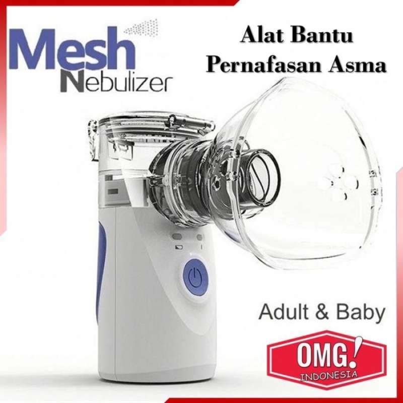Promo Mesh Nebulizer Alat Bantu Uap Terapi Pernafasan Asma Oksigen ...