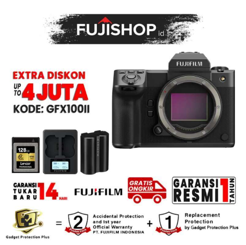 Jual Fujifilm GFX 100 II Body Medium Format Mirrorless Camera di Seller Fuji Shop ID Bali ...