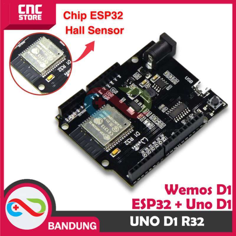 Jual Wemos Esp32 Arduino Uno D1 R32 Wifi Esp32 4mb Terbaru Di Seller X