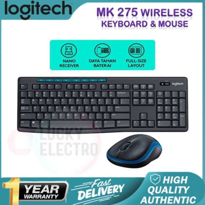 Promo Logitech Mk275 Combo Keyboard Dan Mouse Wireless Multimedia Keys ...