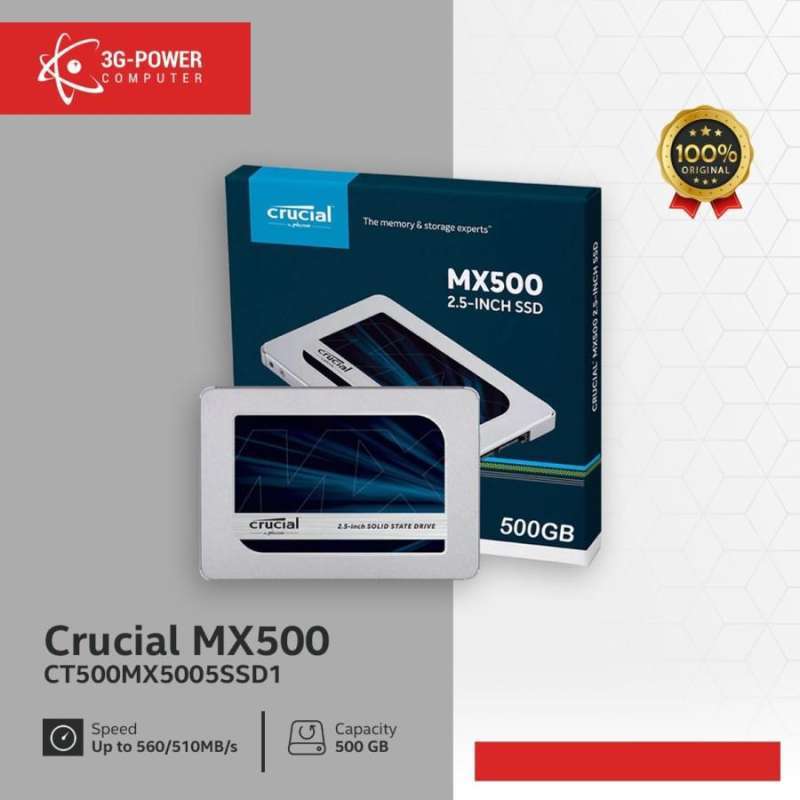 Crucial Ssd Mx500 1 TB Sata 3 🔥 Harga & Spesifikasi Terbaru Juni 2026
