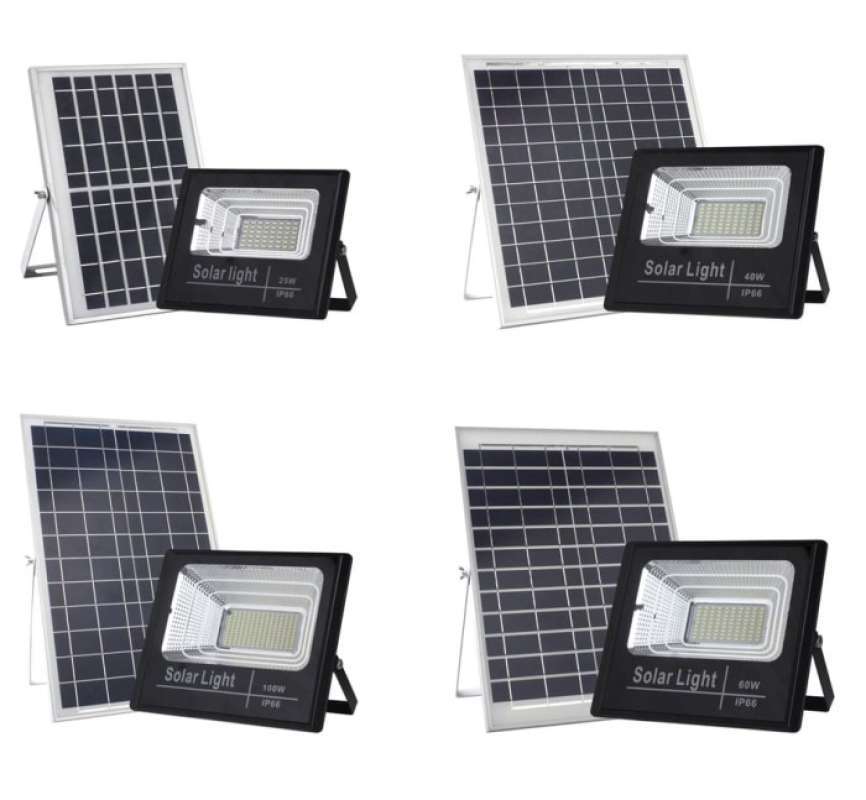 Promo Lampu sorot solar panel 60 watt 60watt lampu sorot led all in one ...