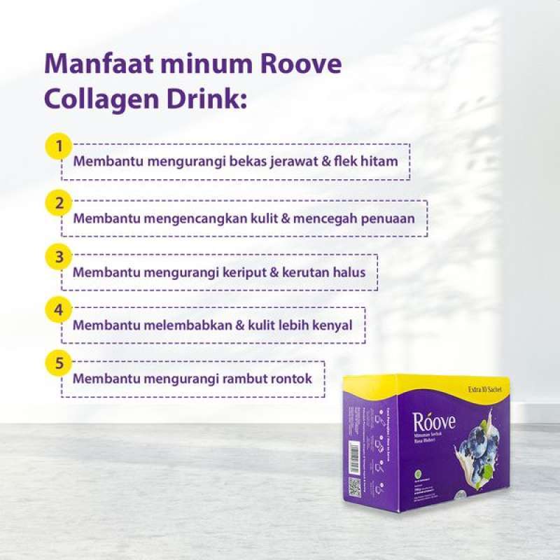 Jual Roove Blueberry Collagen Drink 24 Sachet Di Seller Roove Store ...
