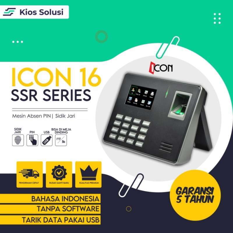 Jual Mesin Absensi Icon 16 / Mesin Absen / Sidik Jari / Finger Print A3 ... Jual Mesin Absensi Icon 16 / Mesin Absen / Sidik Jari / Finger Print A3 ...