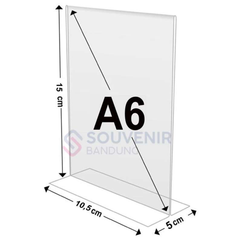 Jual Display Menu Standing Akrilik Acrylic Papan Tempat Meja Minimalis ...