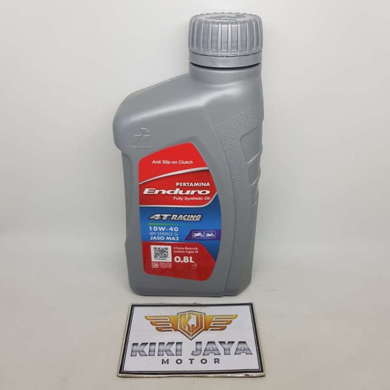 Jual Oli Motor Pertamina Enduro 4t Racing 10w-40 Api Sl 0,8 Liter Di ...